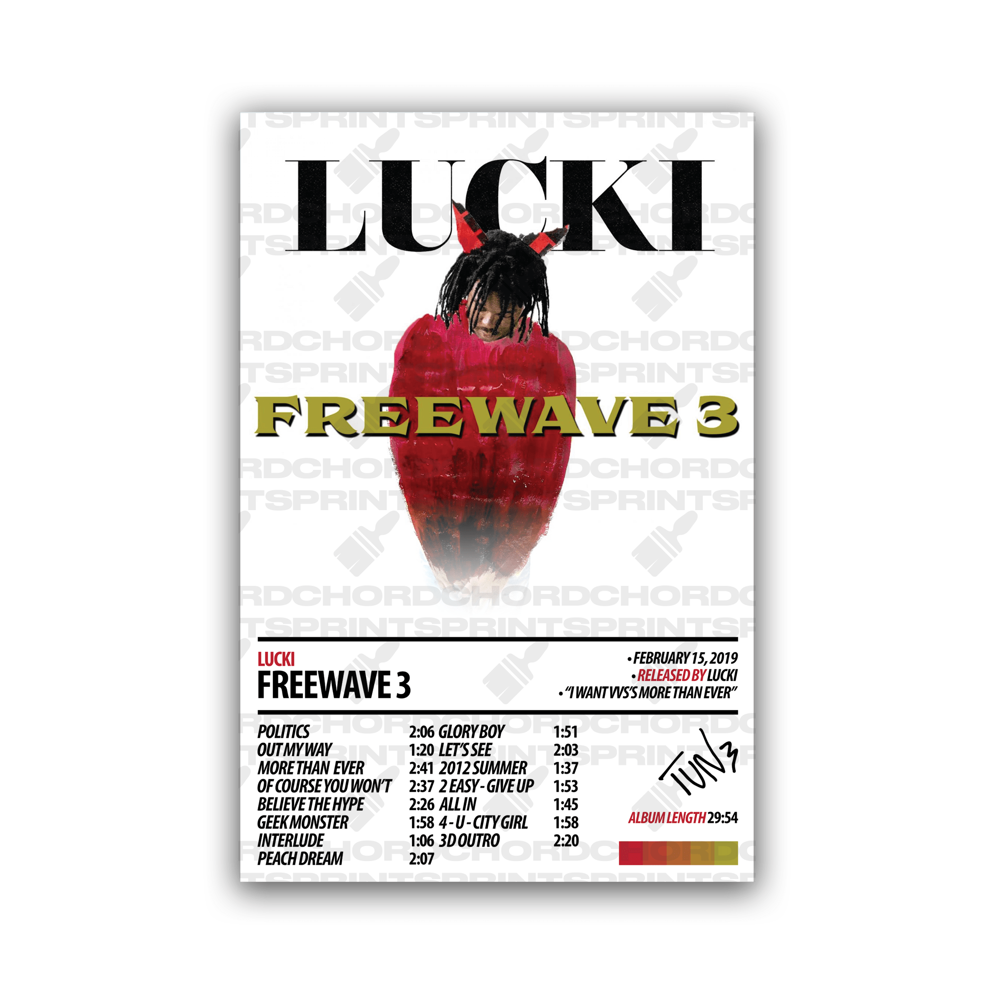 LUCKI Album Poster | Freewave 3